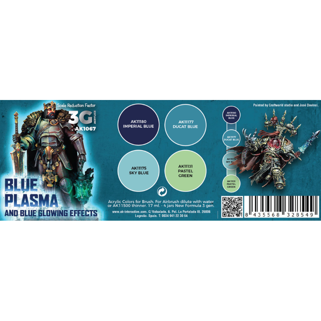 AK Interactive: Wargame Color Set – Blue Plasma – The Pub Game Store ...